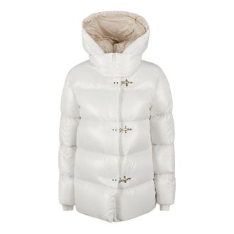 Fay Femme, Vestes, Blanc, Taille: 38 FR Manteau en duvet blanc