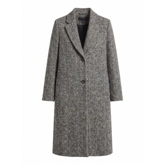 PESERICO Manteau en laine &agrave; un boutonnage - Femme - Manteaux - Gris - Taille: 42 FR