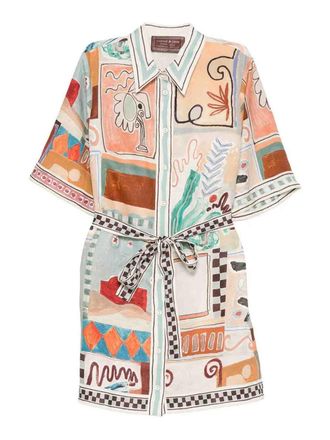 Alemais Robe Courte - Multicolore