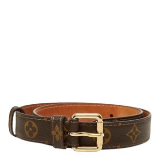Louis Vuitton Pre-owned Vintage Canvas Belt - - Pre-owned - Damen - Braun - ONE SIZE