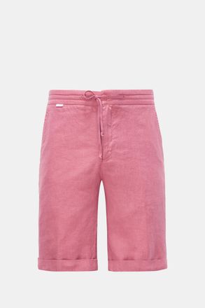 04651/ Herren - Leinen-Bermudas Linen Bermuda hellrot