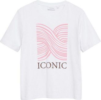 Comma Kurzarmshirt T-Shirt T-Shirt mit Artwork