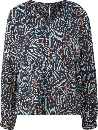 Comma Damen 60.2.61.10.100.2120360 Bluse, 99A3 schwarz, 40