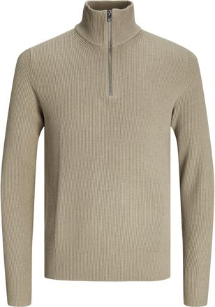 Jack & Jones Male Strickjacke mit Viertelreißverschluss Einfarbig Strickjacke mit Viertelreißverschluss