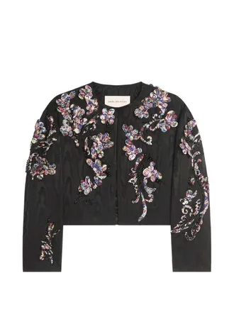 Dries Van Noten Veste moir&eacute;e brod&eacute;e Dries Van Noten