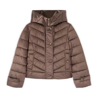Motivi Kurze Kapuzen-Daunenjacke - - Jackets - Damen - Braun - M