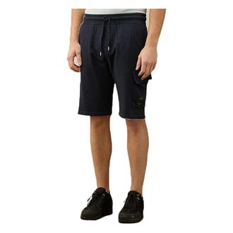 C.P. Company C.p. Company, Homme, Shorts, Bleu, Taille: XL Shorts Cargo en Molleton L&eacute;ger