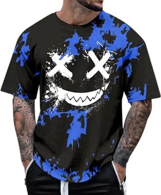 Generico T-shirt Halloween avec impression dr&ocirc;le pour la journ&eacute;e T-shirt confortable et d&eacute;contract&eacute; pour toutes les occasions de loisirs pull gothique m&eacute;di&eacute;val