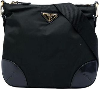 Prada Sac bandouli&egrave;re en nylon Pre-owned - Femme - Pre-owned - Noir - Taille: ONE Size