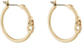 Coach Ohrringe Signature Hoop Earrings 37408160GLD710 Goldfarben