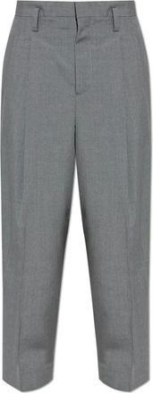 Jil Sander Homme, Pantalons, Gris, Taille: M Pantalon Pliss&eacute; en Laine