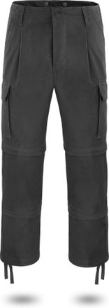 Normani Outdoor Sports 3-in-1 Zip-Off Outdoor Hose/Short Moleskinhose nach TL mit Rei&szlig;verschluss abtrennbare Hosenbeine - Shorts oder 3/4 Farbe Grau Gr&ouml;&szlig;e XXL