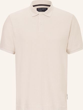 Marc O'Polo Marc Opolo Jersey-Poloshirt Regular Fit Mit Leinen grau
