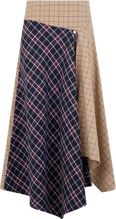 Barbour Femme, Jupes, Multicolore, Taille: 40 FR Dalbury Midi Skirt