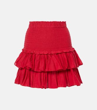 Isabel Marant Mini-jupe Naomi en coton mélangé
