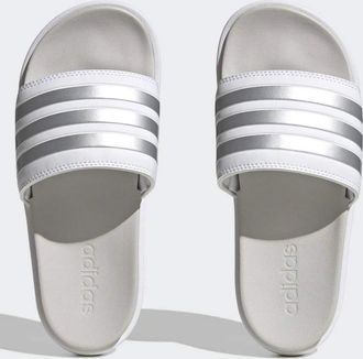 adidas adidas Performance - Adilette - Slider in Cloud-Weiß/Zero-Metalic/G mit Plateausohle