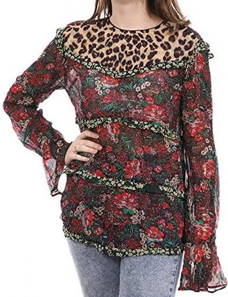 Scotch & Soda Blouse à Fleurs/Léopard Femme