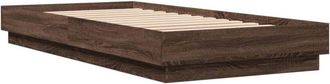 vidaXL Bettgestell ohne Matratze Braun Eiche 90x200 cm Holzwerkstoff vidaXL