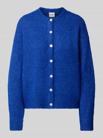 Ichi Relaxed Fit Strickjacke mit Woll-Anteil Modell Belablue