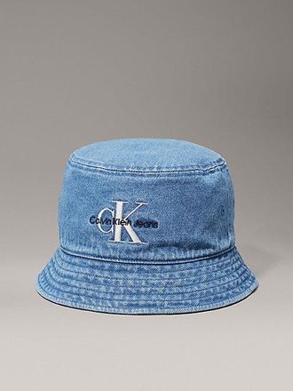 Calvin Klein Bucket Hat Aus Denim Mit Klassischem Logo - Vintagedenim - Herren - Einheitsgr&ouml;&szlig;e