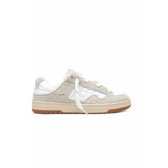 D.A.T.E. Wei&szlig;e Sneakers mit Wildleder-Patch - - Shoes - Herren - Mehrfarbig - 40 EU