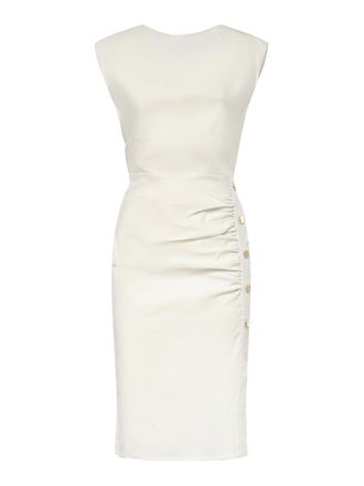 Pinko Knielanges Kleid - Wei&szlig;