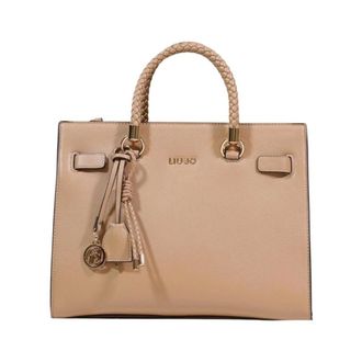 Liu Jo Femme, Sacs, Beige, Taille: ONE Size Sac &agrave; main avec fermeture &eacute;clair et poches int&eacute;rieures