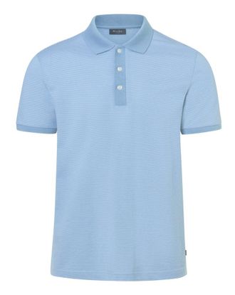 Maerz Feinstrick-Poloshirt aus merzerisierter Baumwolle mit Streifenmuster in