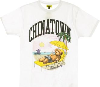 Market Bear Beach T-Shirt - - Tops - Herren - Wei&szlig; - S