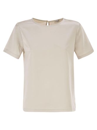 Max Mara Weekend Maxmara Wkdgilbert T-shirt en satin et jersey