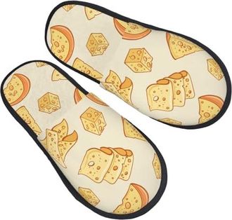 Generic Fromage Jaune Unisexe Slippers Respirantes Pantoufles Chaud Chaussures De Maison Pour Automne Int&eacute;rieur Maison M