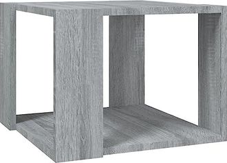 vidaXL Table Basse Table dAppoint Bout de Canapé Table de Salon Meuble de Salle de Séjour Intérieur Sonoma Gris 40x40x30 cm Bois dIngénierie
