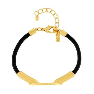 Dansk Copenhagen Femme, Accessoires, Noir, Taille: ONE Size Bracelet en Cuir Diagonal de Luxe