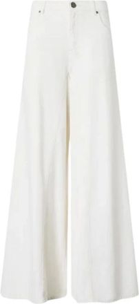 Pinko Pinko, Femme, Pantalons, Blanc, Taille: W27 Winona Wide Leg Jeans