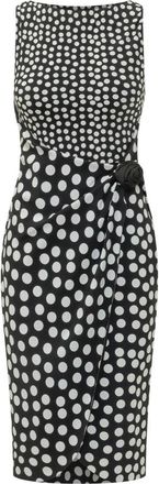 La Petite Robe Di Chiara Boni Femme, Robes, Noir, Taille: 44 FR Gekan Print Abito