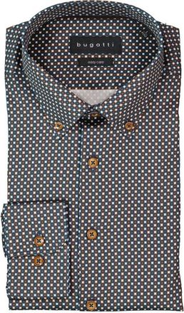 Bugatti Herren Hemd blau gemustert