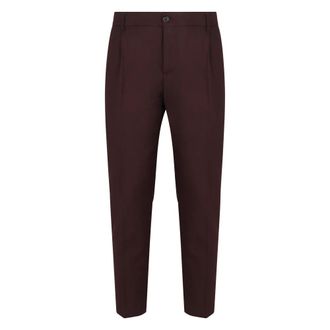 Department Five Department Five - Pantalon en laine m&eacute;lang&eacute;e - Homme - Pantalons - Rouge - Taille: W32