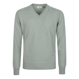 Altea Stylischer V-Ausschnitt Pullover - - Knitwear - Herren - Gr&uuml;n - L