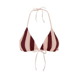 Fendi Pequin Lycra Triangle Bikini Top - - Swimwear - Damen - Rosa - S