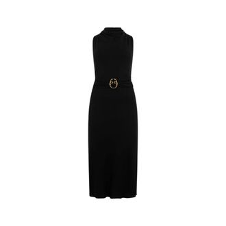 Roberto Cavalli Midikleid mit Schlangendetail - - Dresses - Damen - Schwarzk - S