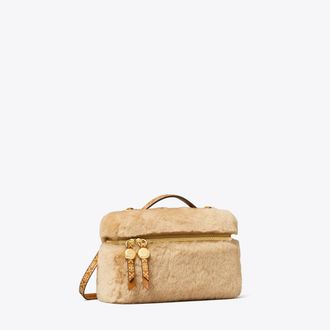 Tory Burch Schlanke Romy Henkeltasche mit Lammfell
