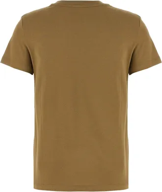 Max Mara Logo-Embroidered Cotton Jersey T-shirt - Camel