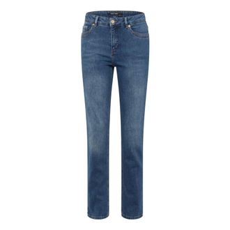 Marc Aurel Femme, Jeans, Bleu, Taille: 36 FR Jeans slim avec d&eacute;tails de la marque