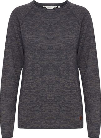 Oxmo OXDaniela Damen Strickpullover Feinstrick Pullover mit Rundhalsausschnitt, Größe:XXL, Farbe:Ensign Blue (70260)