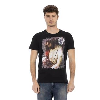 Trussardi Elegantes Designer Tee mit kurzen &Auml;rmeln - - Tops - Herren - Schwarzk - L