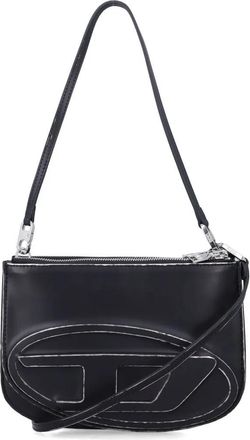 Diesel Hobo Bags - 1Dr Twin Eco-Leather Shoulder Bag - Gr. unisize - in Schwarz - f&uuml;r Damen