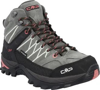 F.lli Campagnolo Wanderschuh CMP RIGEL MID WMN WP TREKKING SHOES, Damen, Gr. 37, grau (avocado, coral), Leder, Schuhe Wanderschuh, wasserdicht, Topseller