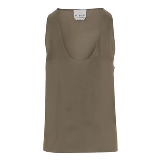 SA SU PHI Viskose Tank Top - - Tops - Damen - Braun - XL