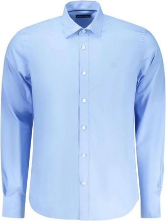 North Sails Homme, Chemises, Bleu, Taille: M Azzurro Cotton Shirt