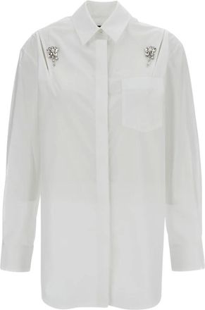 Simone Rocha Femme, Blouses et Chemises, Blanc, Taille: 36 FR Chemises